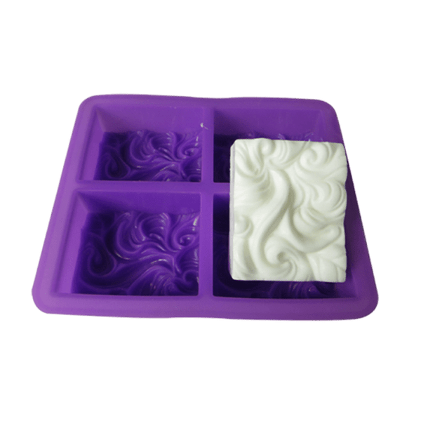 1 LB Silicone Mold Rectangle Bar Waves - Soap & More